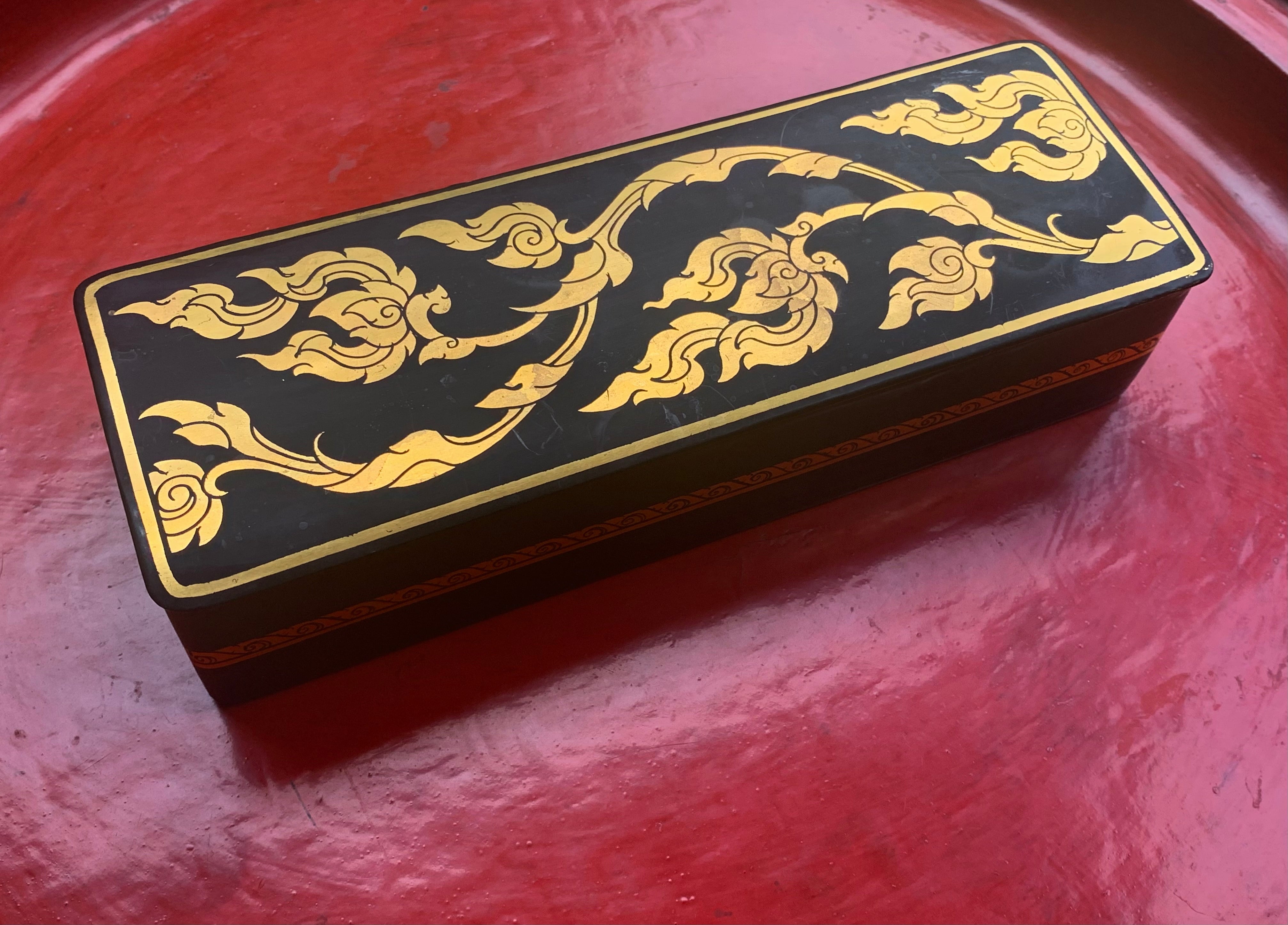 Striking Decorative Lacquer Box – Freya's Trading Post